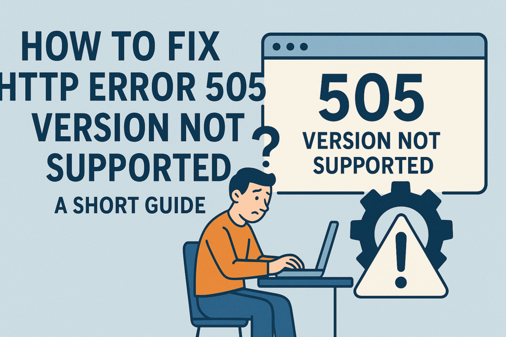 How to Fix HTTP Error 505 Version not Supported: A Short Guide