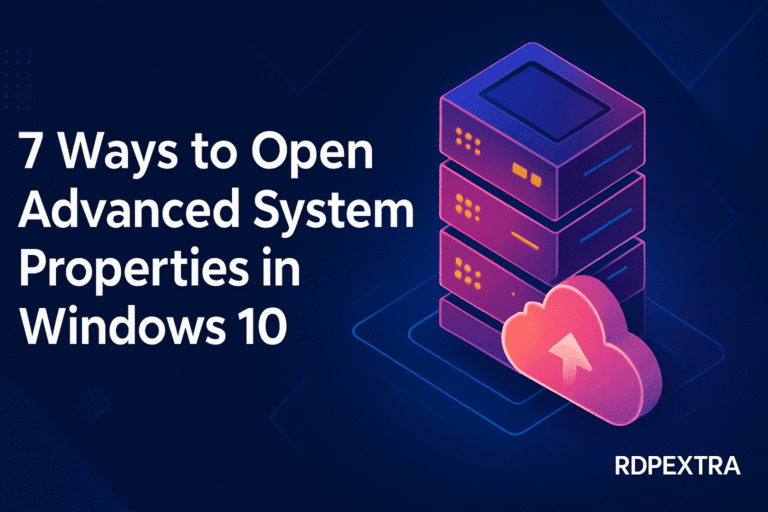 7 Ways to Open Advanced System Properties in Windows 10