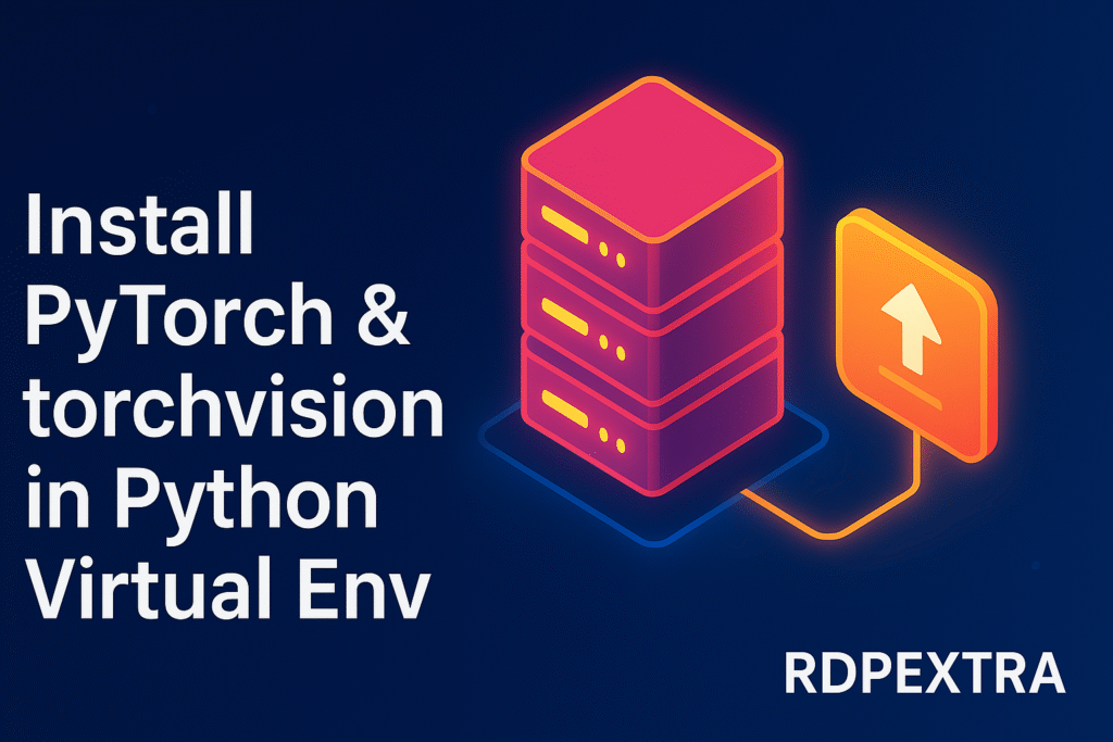 Install PyTorch & torchvision in Python Virtual Env